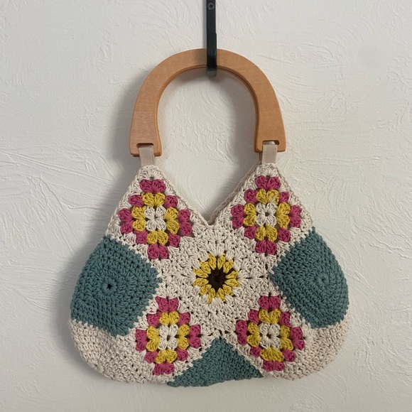 Bags | Crochet Mini Handbag Purse | Poshmark